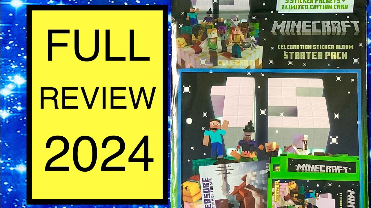 Panini Minecraft 15 Years Celebration Stickers 2024 ( Review ) - YouTube