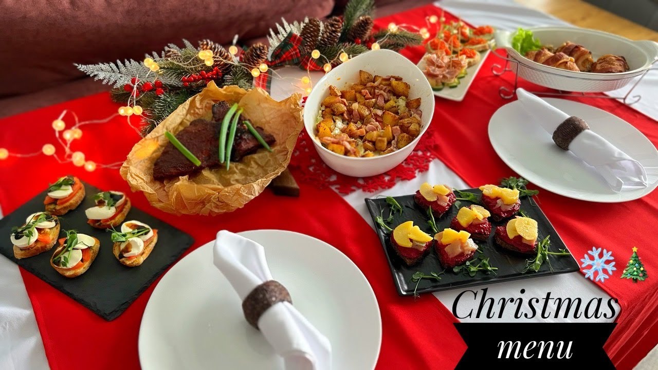 Christmas menu 2023 🎄 Table setting 🍾 Recipes for the holiday table 🎊 7 ...
