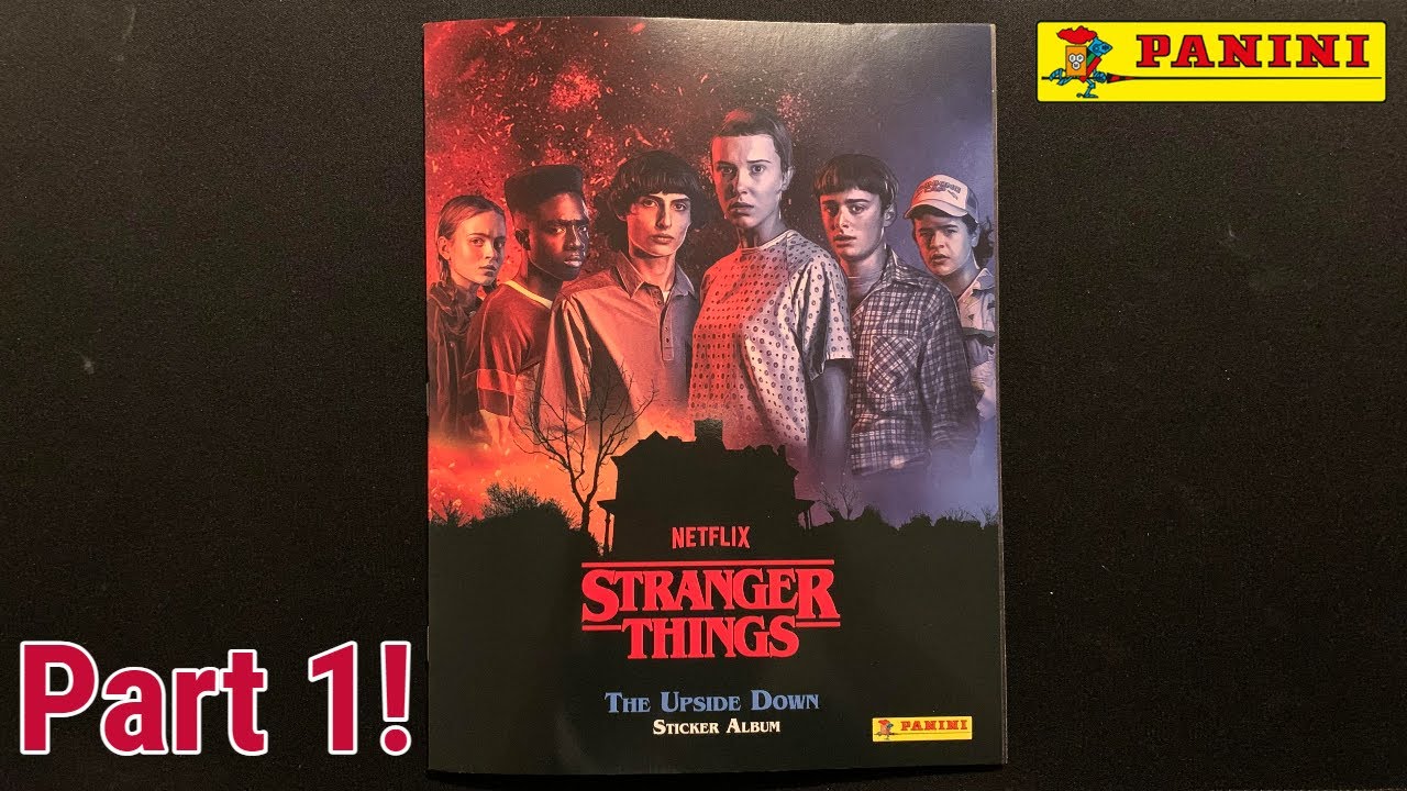 Sticking Panini Stranger Things Stickers Into My Album (Part 1) - YouTube