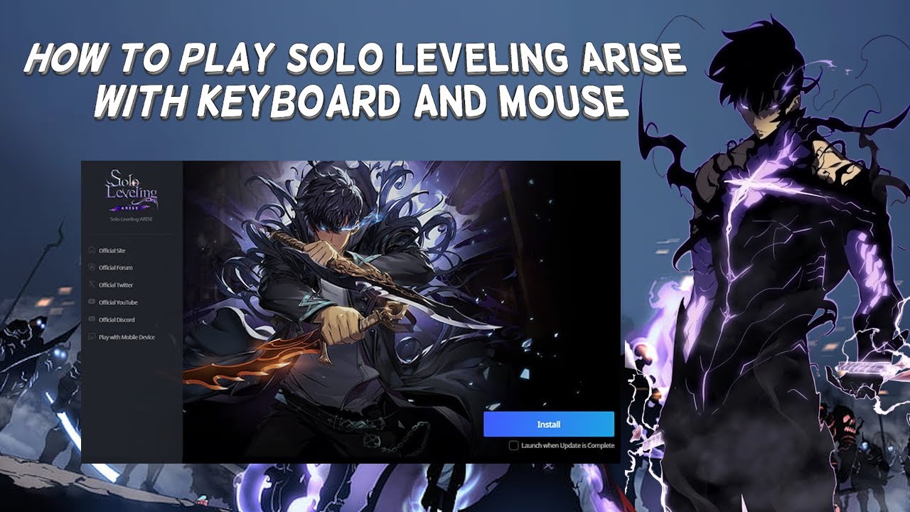 How To Play Solo Leveling Arise With Keyboard And Mouse | Tutorial ...