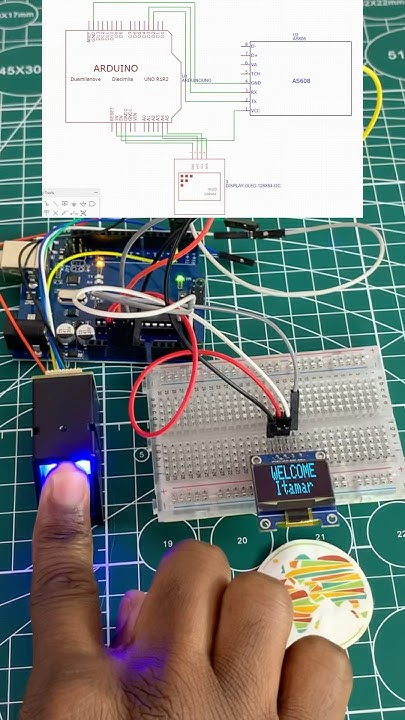 Message Display with Arduino using FINGERPRINT scanner @TMEEducation #fingerprint #technology ...