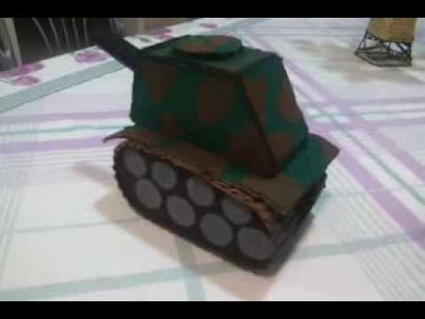 Tanque de Guerra de Papelão - YouTube