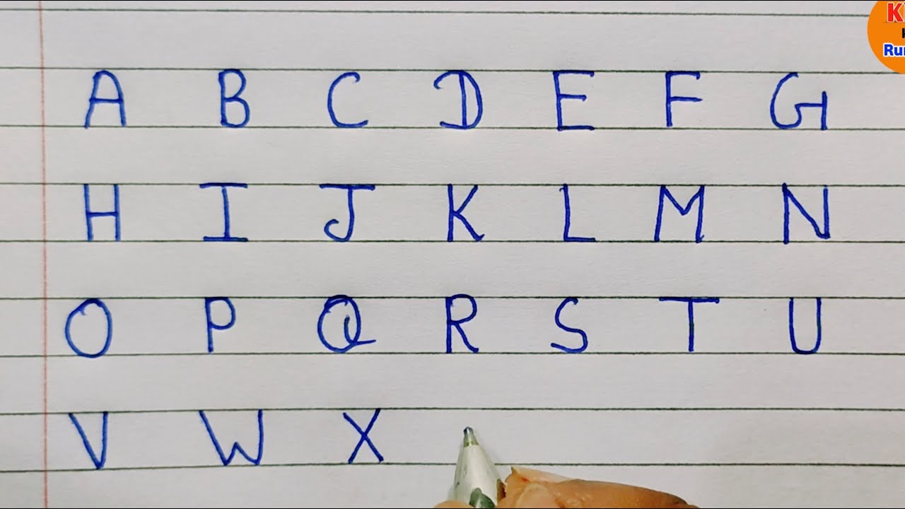 ABCD. capital letter alphabet. ABC For Children. ABCD english alphabets ...