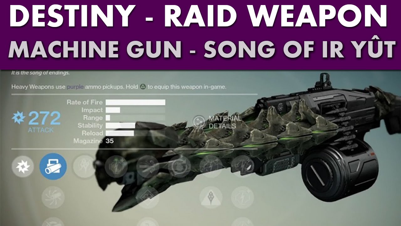 Destiny The Dark Below Weapon - Song of Ir Yut - Crota's End Raid ...