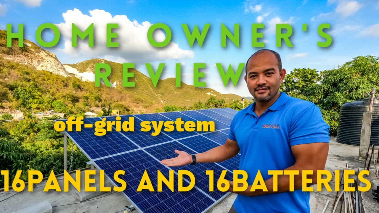 16 Solar Panels and 16 Batteries Off-Grid Solar System. Home Owner's ...