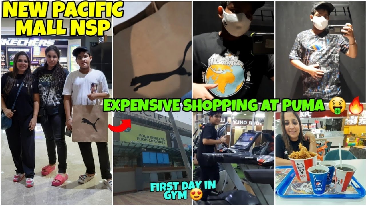 NEW PACIFIC MALL NSP 😍 NEW MALL OPENED 🔥 EXPENSIVE SHOPPING AT PUMA 🤑🤑 ...