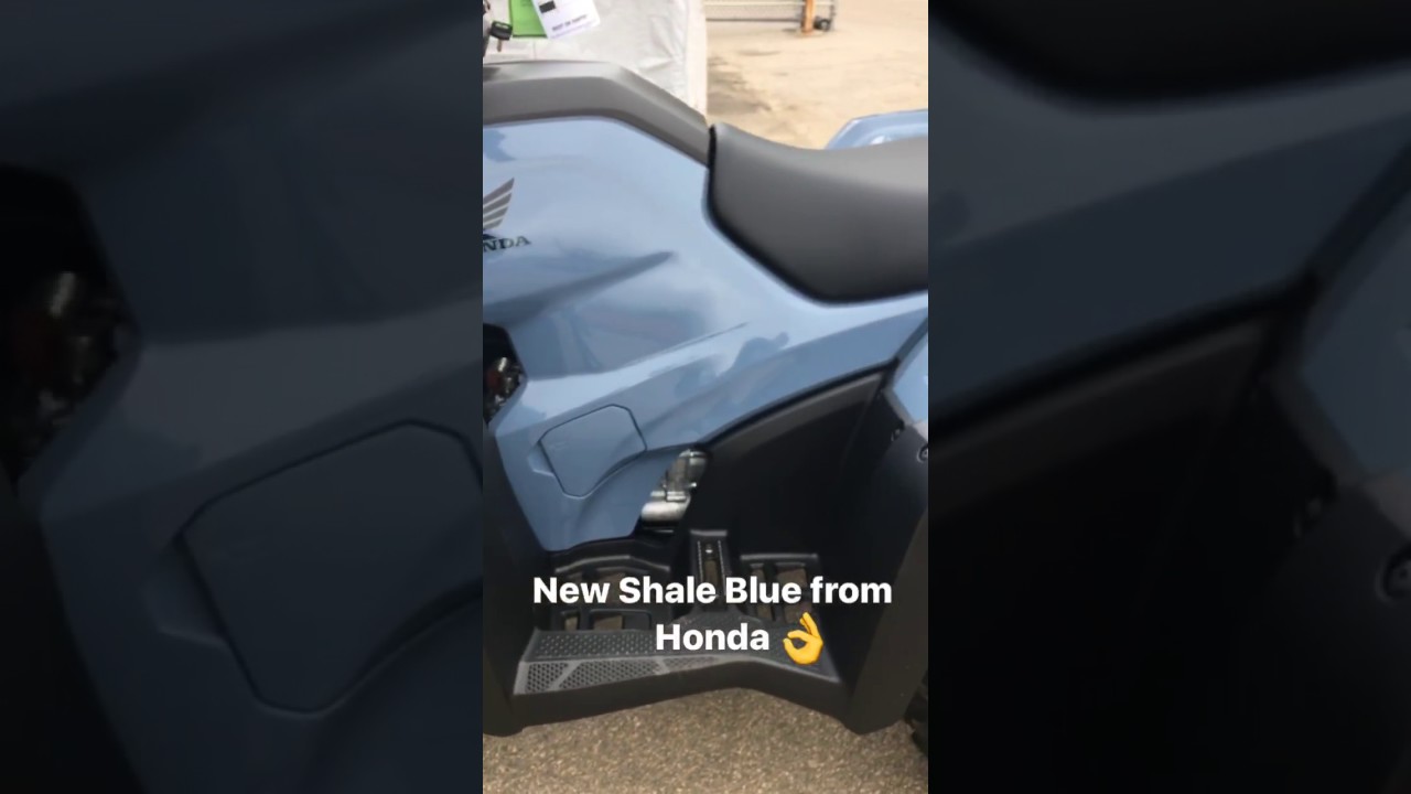 2017 Shale Blue Honda Rancher - YouTube