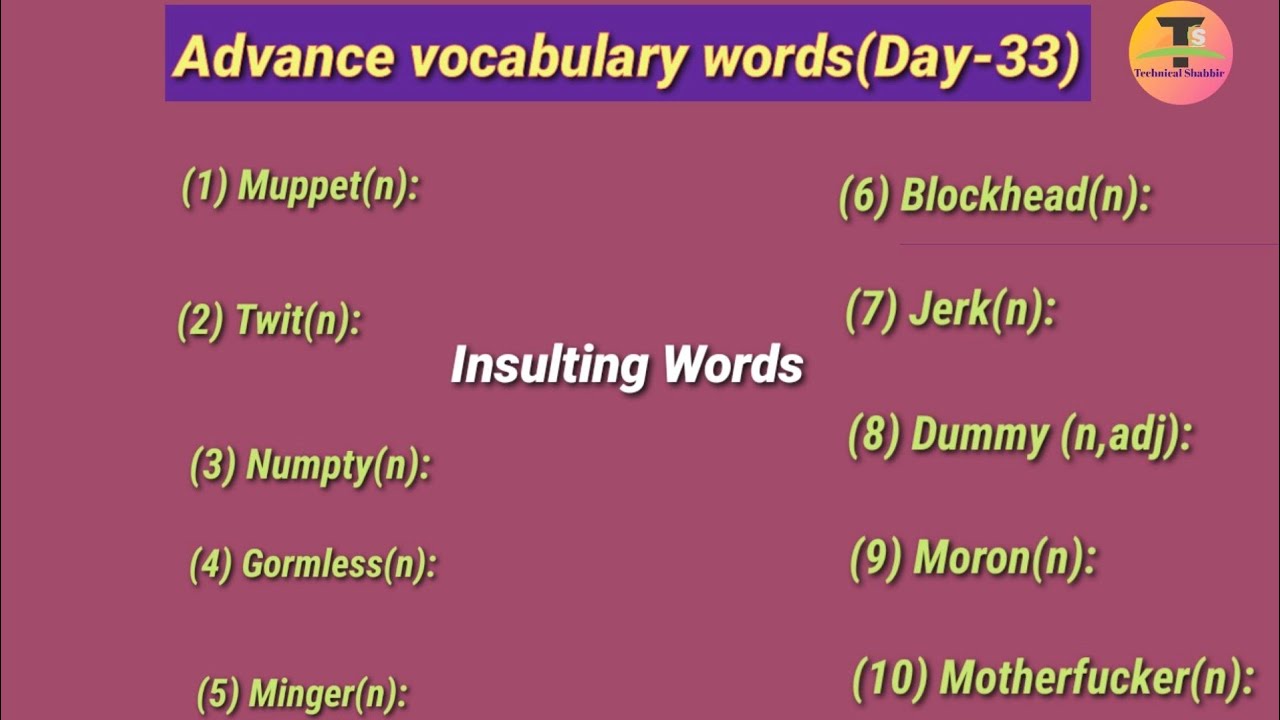 Rohingya Advance vocabulary words(Day-33)// English to Rohingya ...