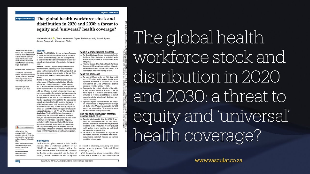 The global health workforce stock and distribution in 2020 and 2030 ...