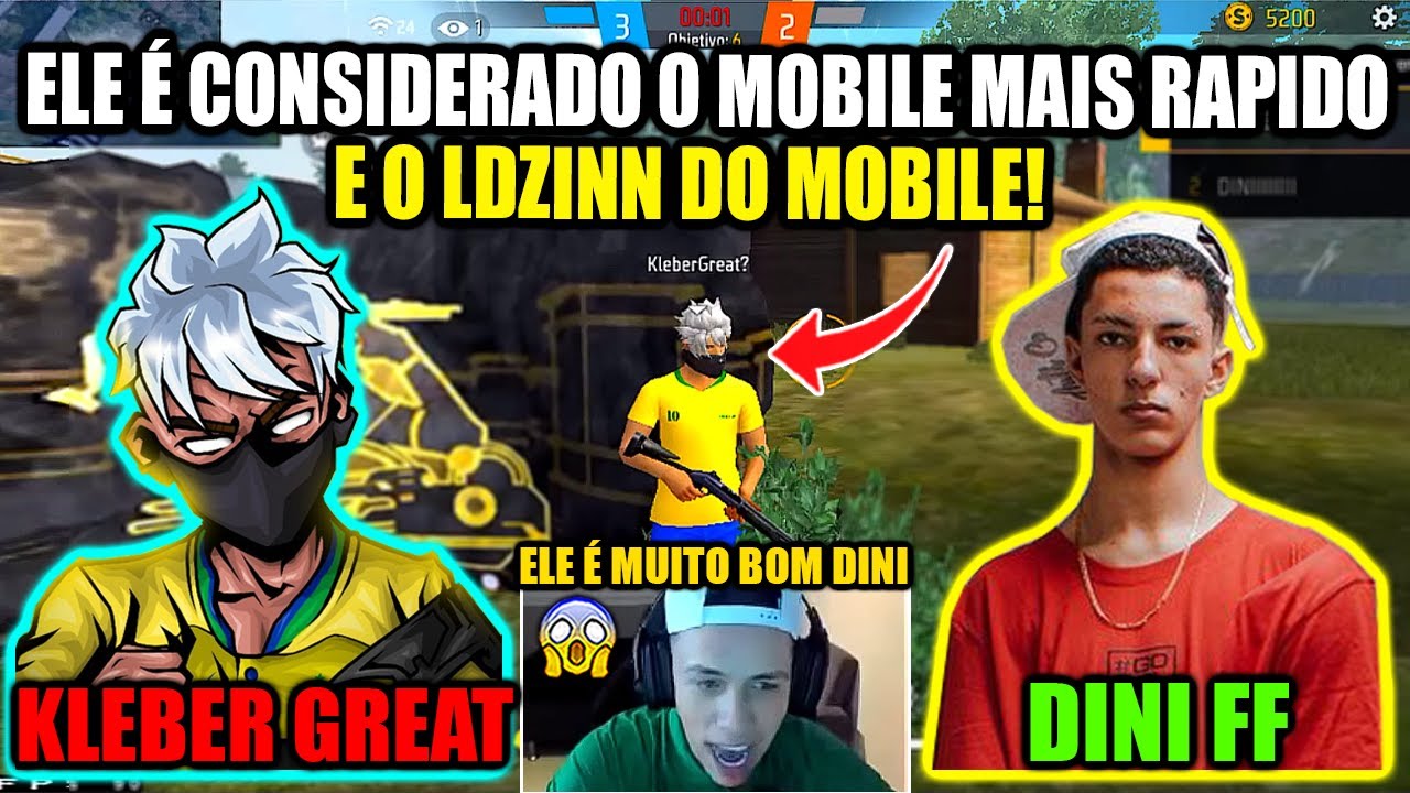 STEIKE DESAFIOU DINI FF A GANHAR DO MOBILE MAIS RAPIDO DO MUNDO KLEBER ...