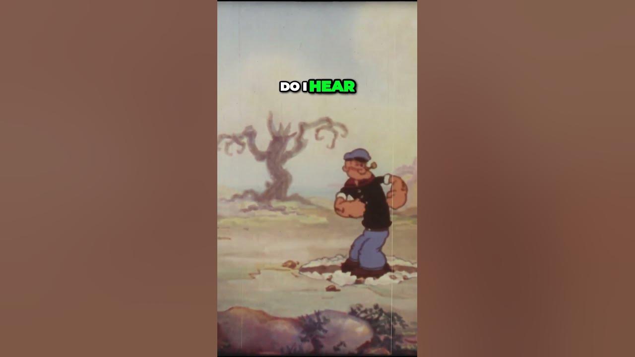 1936 Popeye Olive Oyl Gets Slammed Against A Wall Youtube