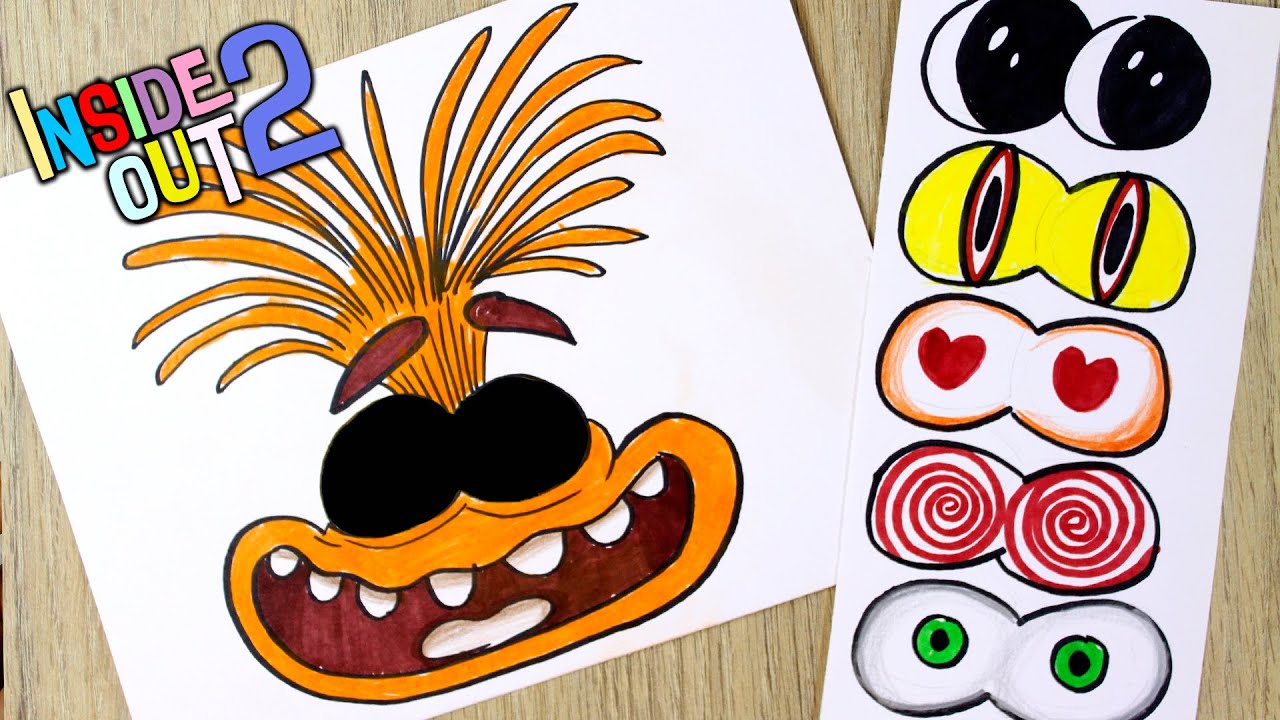 ⭐Drawing and Coloring INSIDE OUT 2 💚Transformations ⭐ How to Draw ...