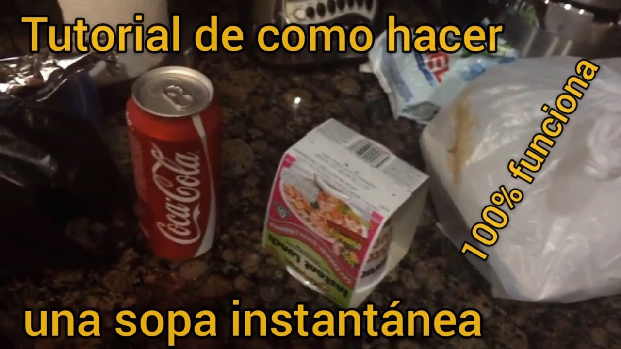 Tutorial de como hacer una sopa instantánea - YouTube
