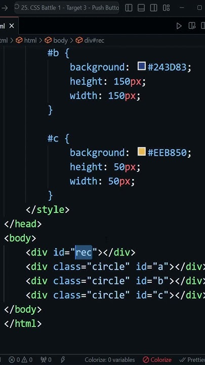 π Css Battle 1 Target 3 Push Button Mastery π Fast Track Your Css Skills π― Webdev