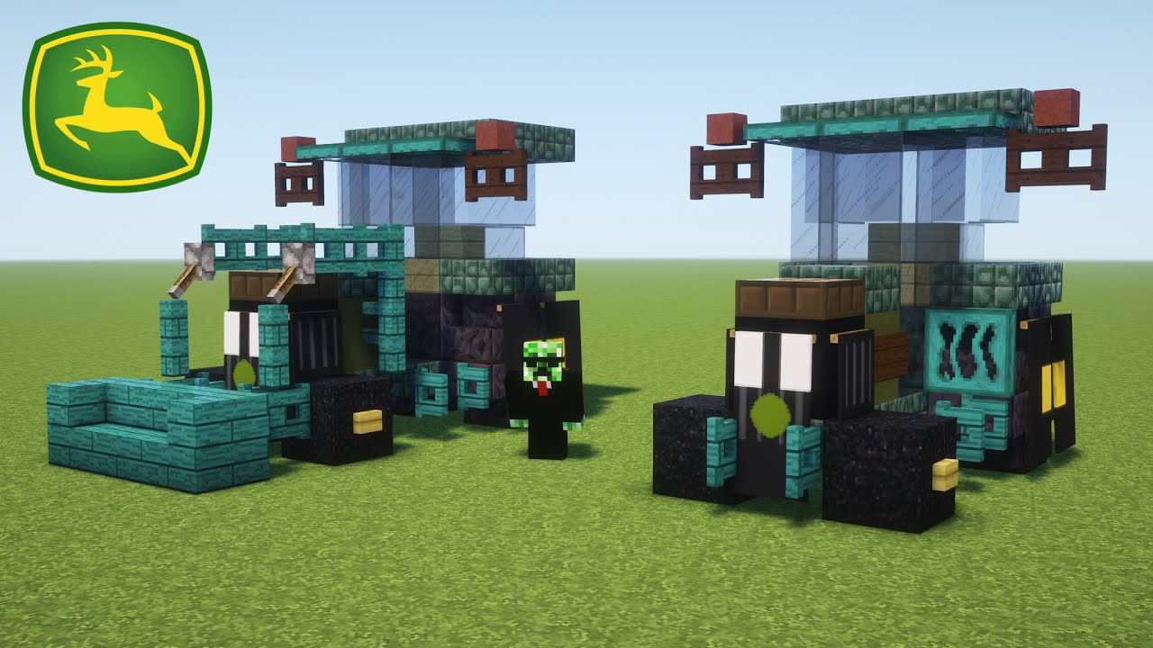 Minecraft John Deere 3039R Tractor Tutorial - YouTube