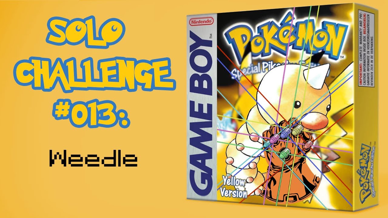 Weedle Only - Pokémon Yellow Solo Challenge - YouTube