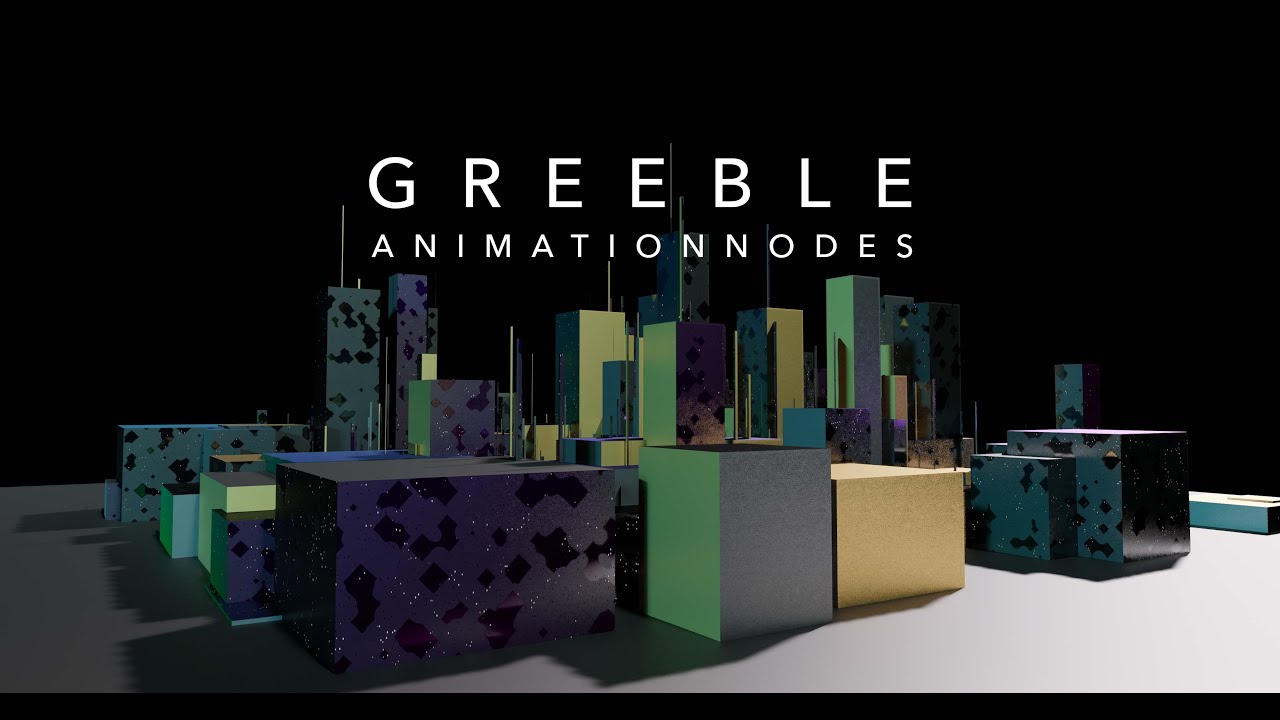 Building a greeble town with Animationnodes - YouTube