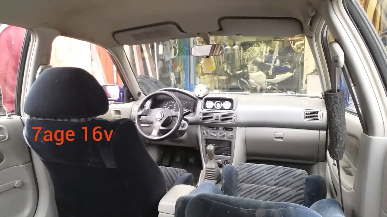 7age 16v ae111 4wd rwd corolla first testdrive - YouTube