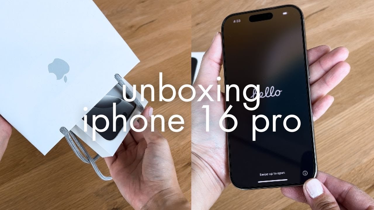 iphone 16 pro natural titanium aesthetic unboxing + accessories, cases ...
