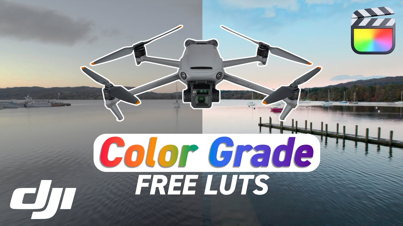 How to Professionally Color Grade Drone Footage! - YouTube