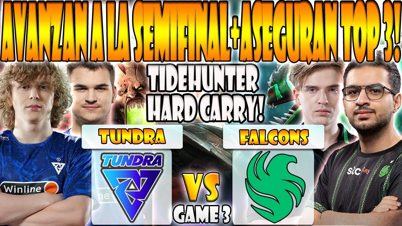 FALCONS VS TUNDRA BO3[GAME 3]ATF, MALR1NE, SKITER VS DYRACHYO, BZM, 33- PGL WALLACHIA S3 - DOTA ...