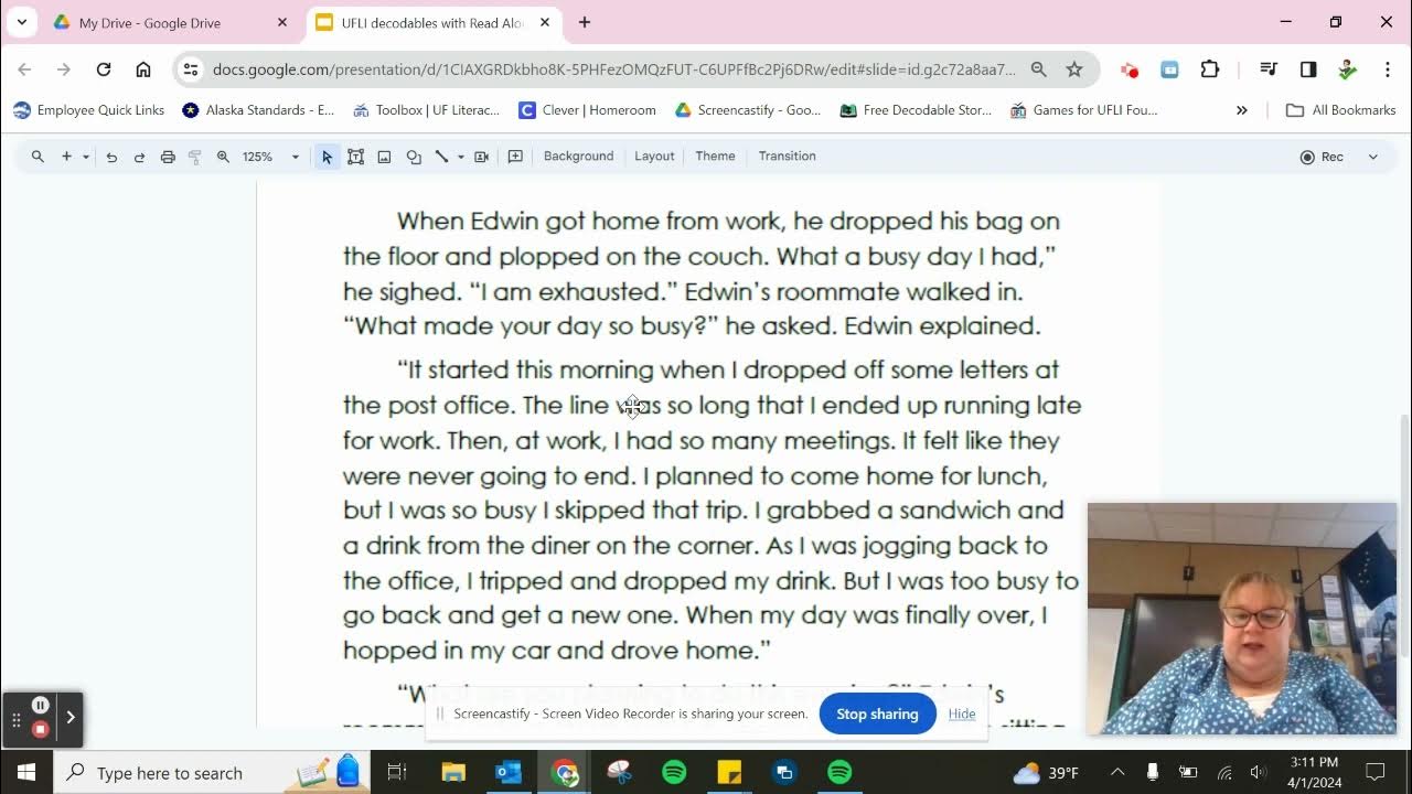 UFLI Lesson 107 Echo Read - YouTube