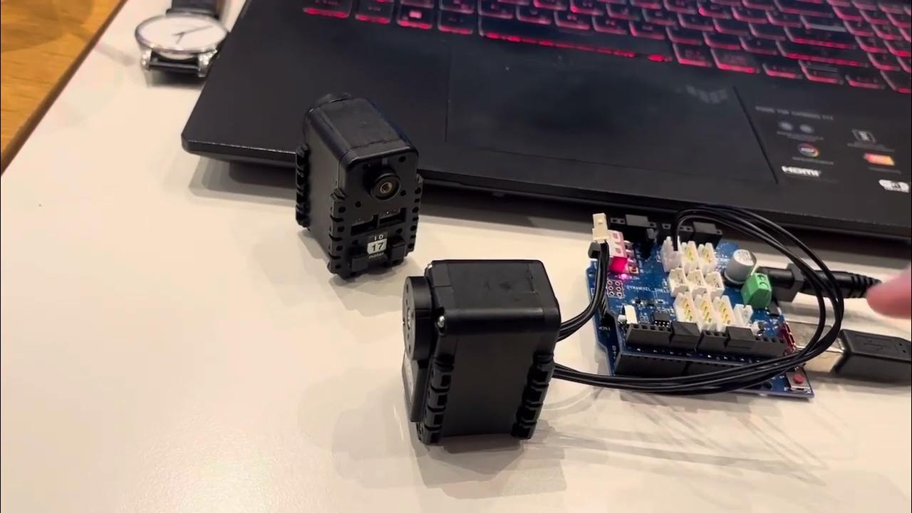 Dynamixel Shield를 이용한 Dynamixel 구동 - YouTube