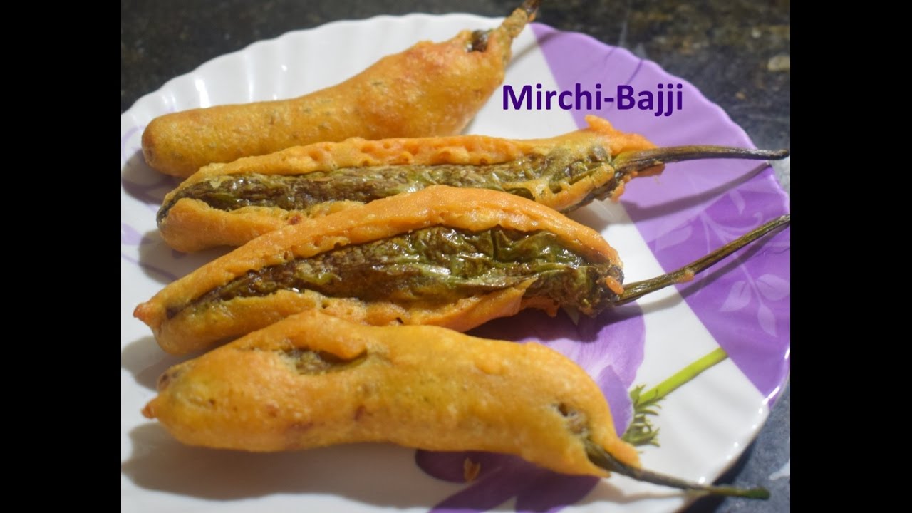 Street Style Mirchi Bajji/Menasinakai Bajji/Stuffed Mirchi/Mirapakai ...