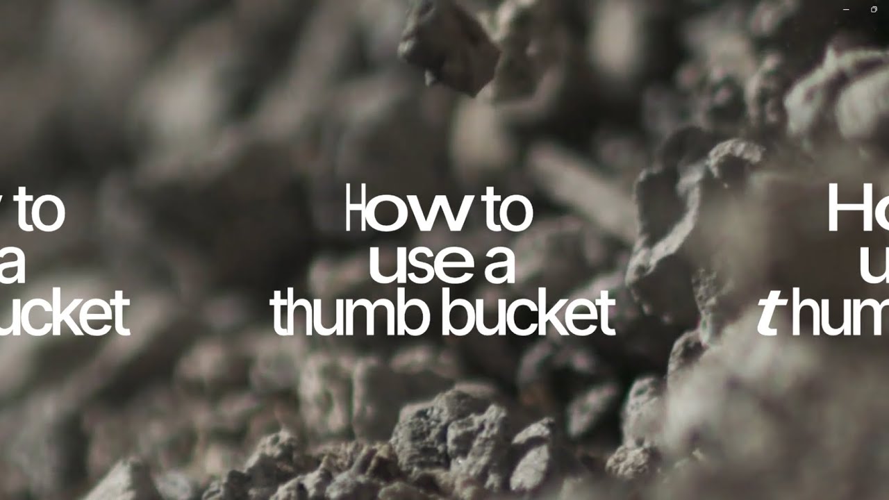 How to use a Thumb Bucket on a Mini Excavator - YouTube