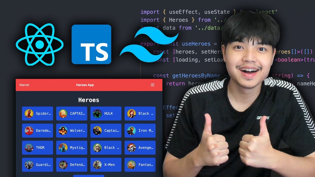 ฝึกการแกะโค้ดจากโปรเจคจริง Reactjs Typescript Tailwind เพื่อการเรียนรู้อย่างรวดเร็ว 👨‍💻💯
