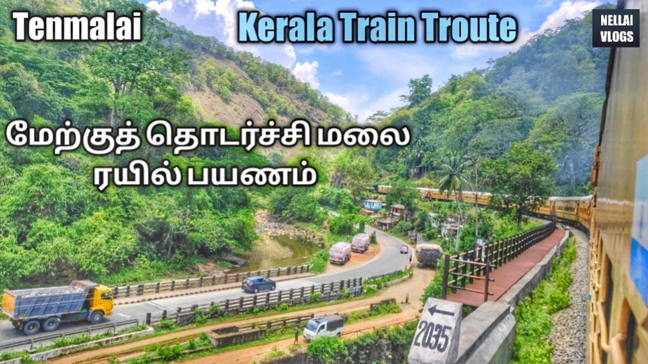 Tenmalai to Sengottai train route | Ghats section train route in kerala ...