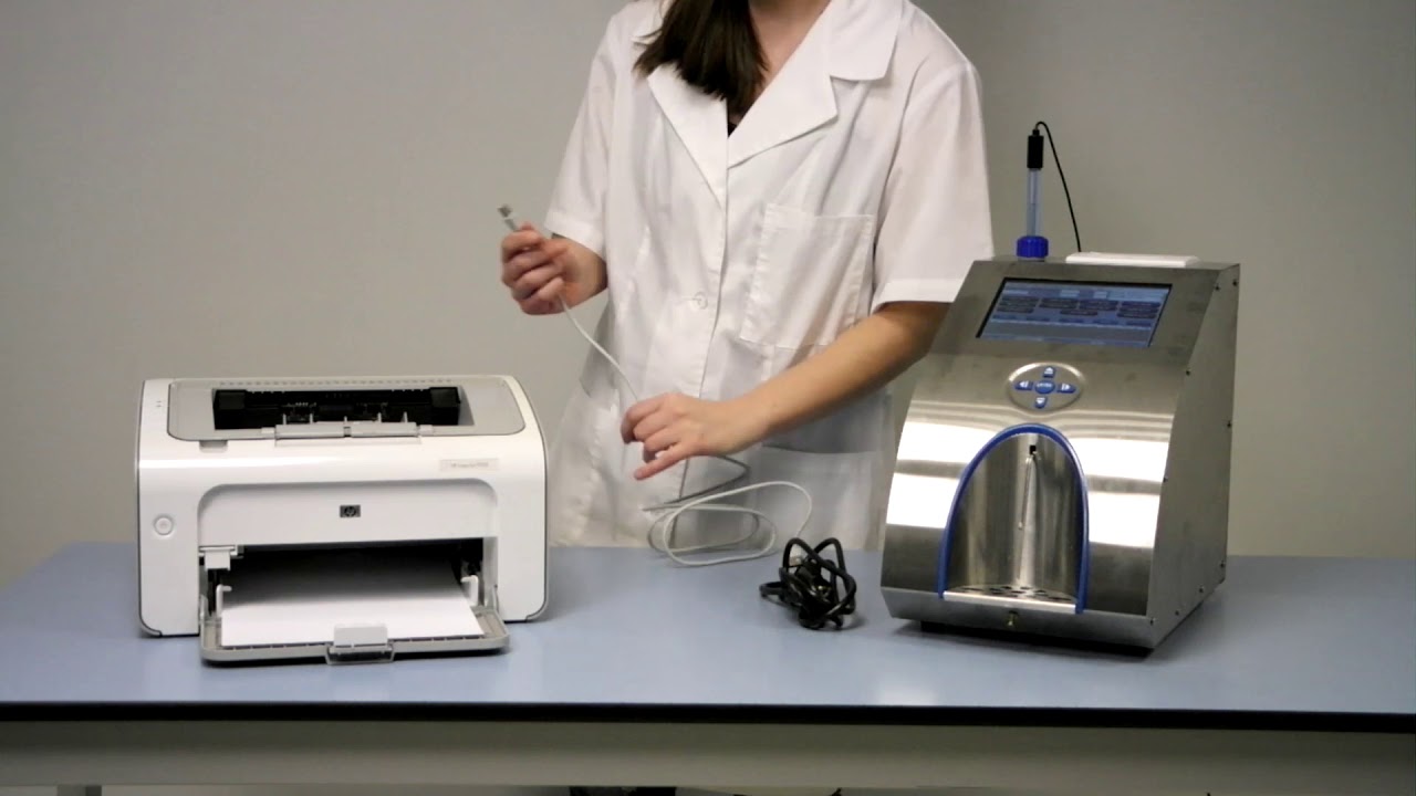 Lactoscan W – printing results - YouTube