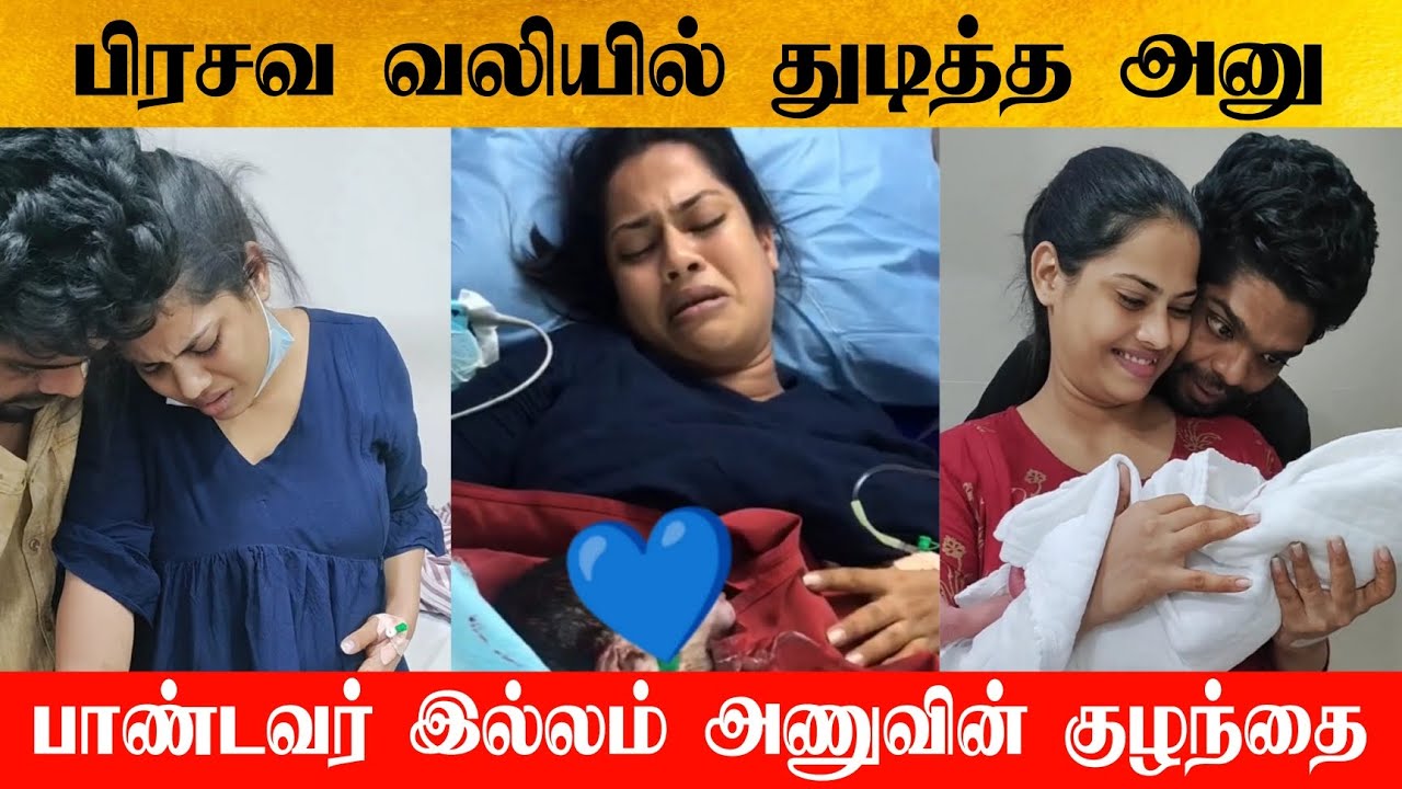 Pandavar Illam Serial Actress Anu Blessed Baby | Emotional Video - YouTube