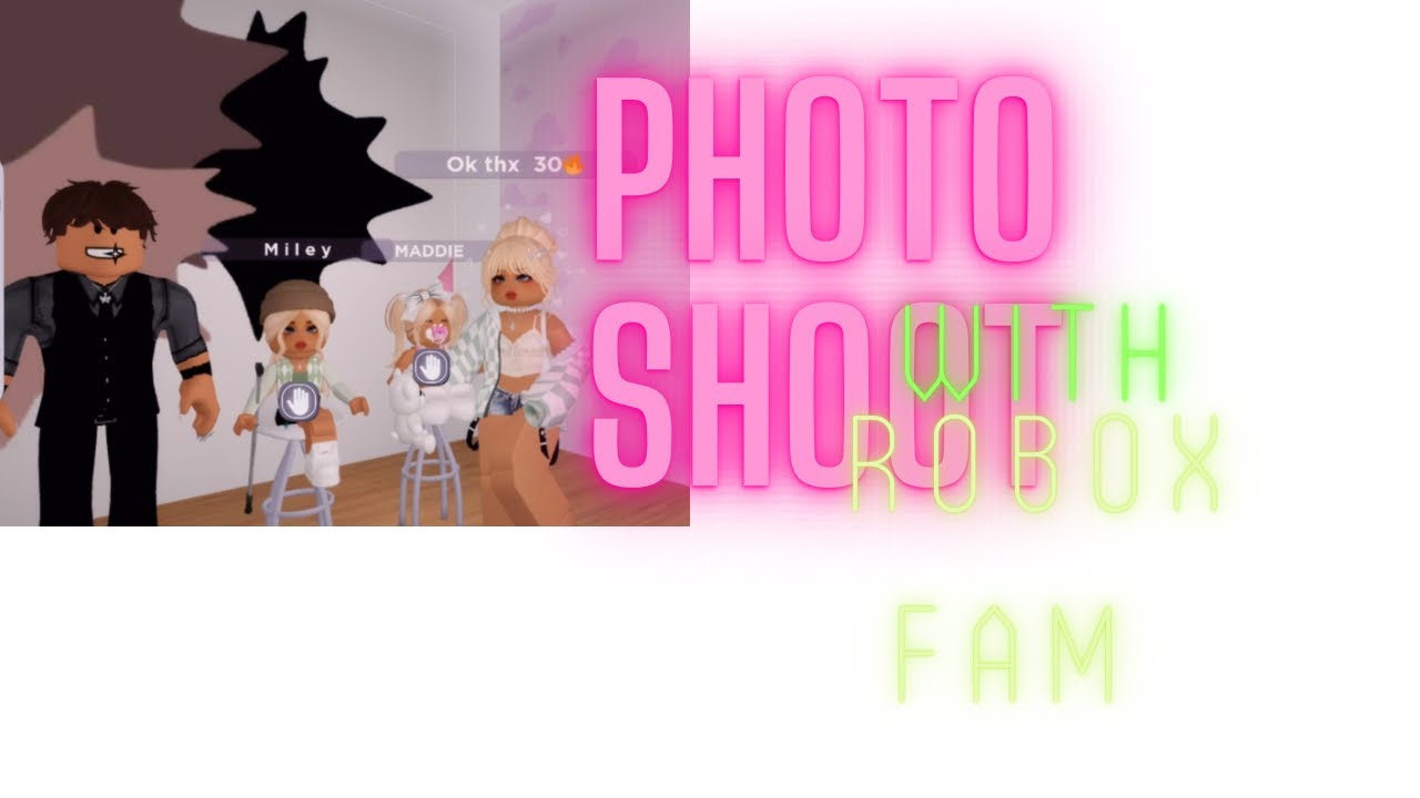 Photo shoot *with roblox fam - YouTube