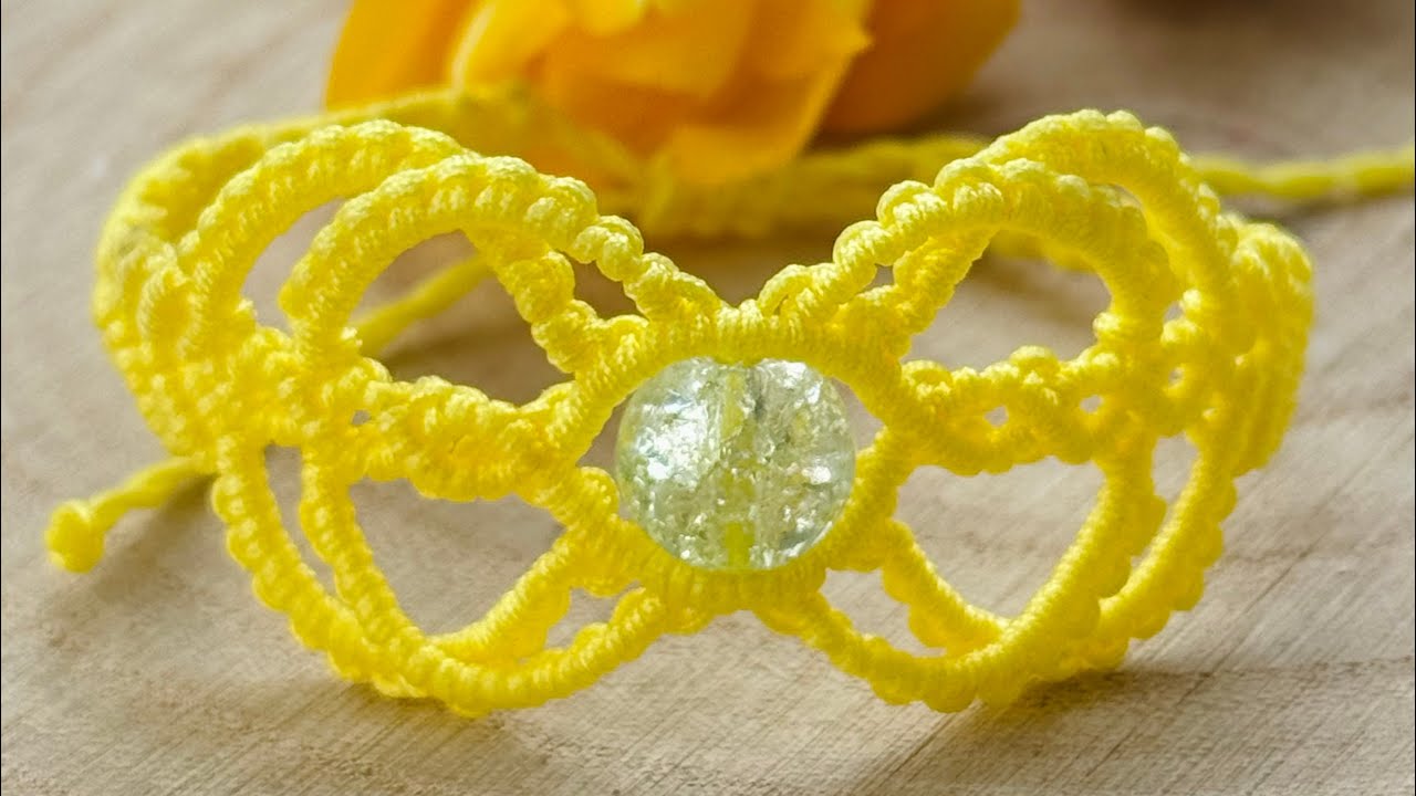 DIY Macrame Bracelet | Easy tutorial | How to make a bracelet at home ...