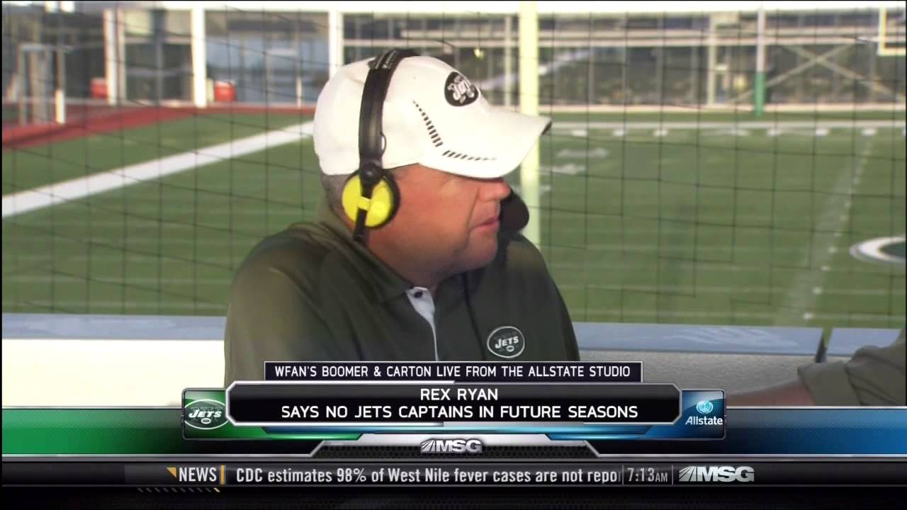 Boomer and Carton interviews Rex Ryan Pt: 1 - YouTube