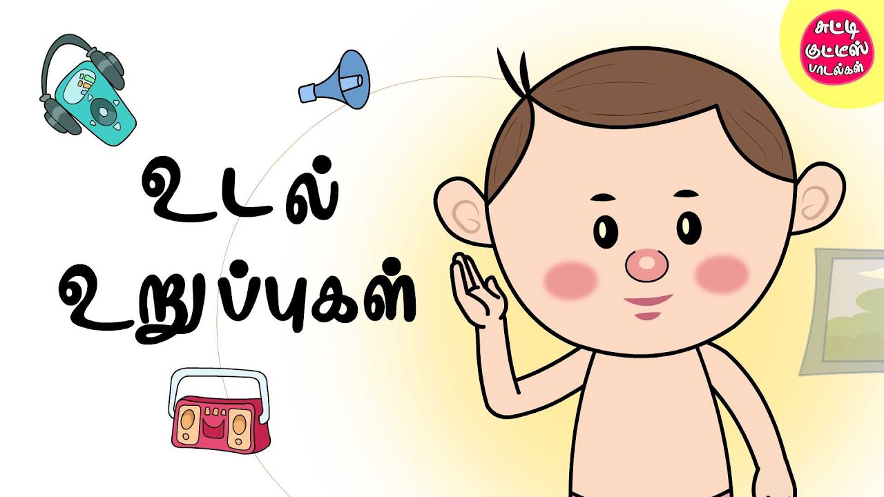Udal Uruppugal | உடல் உருப்புகல் | Tamil kids rhymes - YouTube
