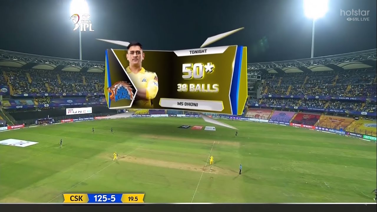 MS DHONI 50 in 38 BALLS | MS DHONI RECORD BREAKING INNINGS | CSK VS KKR ...