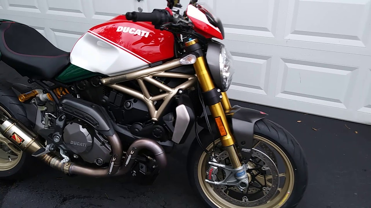 2019 Ducati Monster 1200 25th Anniversary with some mods! - YouTube