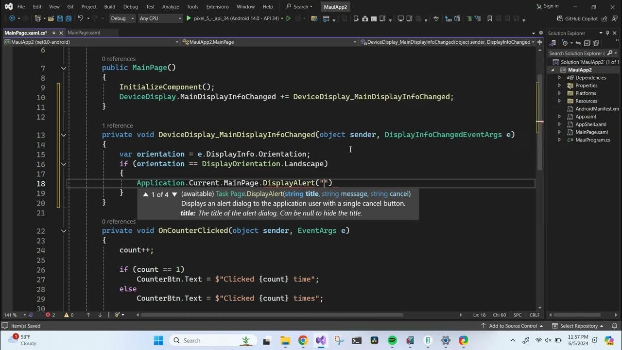 Handling Device Orientation Changes in .NET MAUI - YouTube