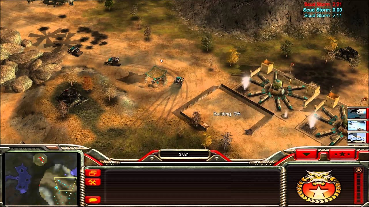 Command & Conquer Generals Zero Hour - Generals Challenge - Tank vs ...