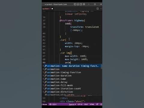 3D Car animation using html css.. #car#javascript #programming #statusvideo @ApnaCollegeOfficial ...