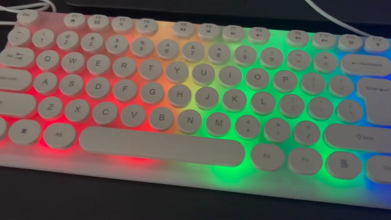 FIVE BELOW $5 KEYBOARD LED WHITE UNBOXING + REVIEW - YouTube