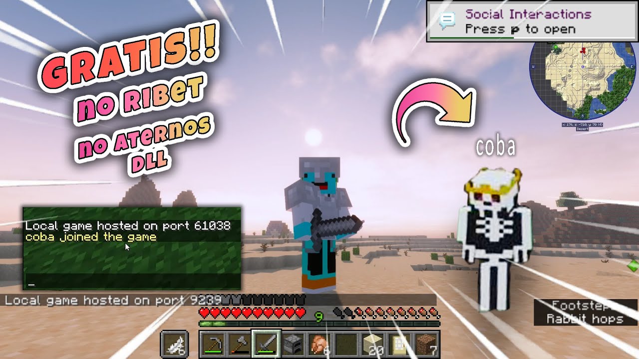 LANGSUNG BISA MABAR!!🤩😲Cara buat server Minecraft TLauncher JAVA ...