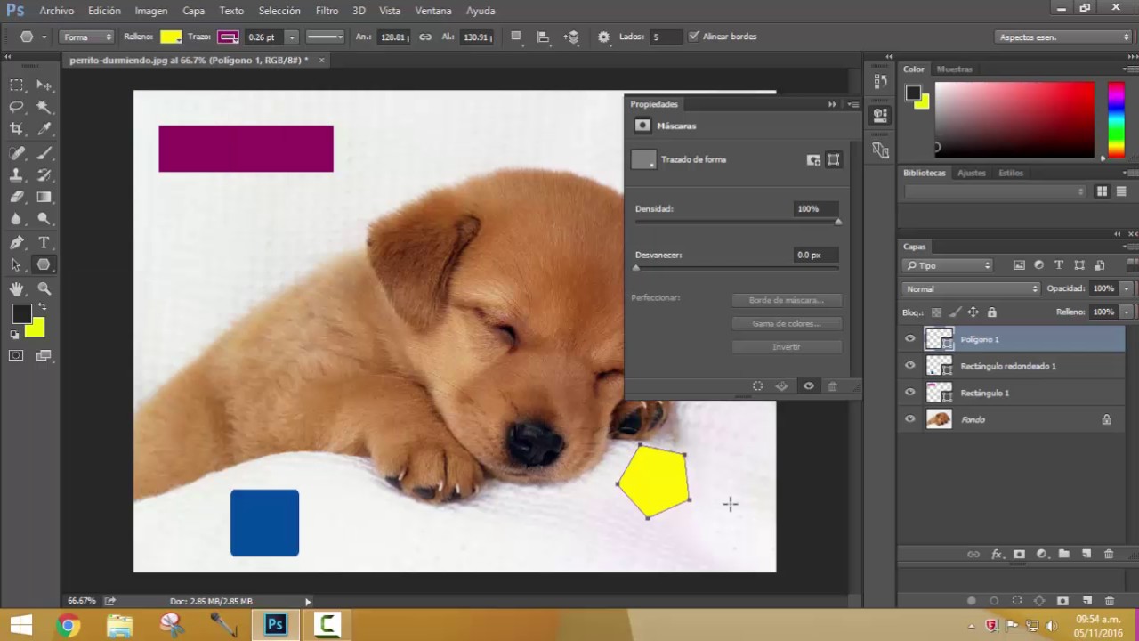 Formas en Photoshop - YouTube