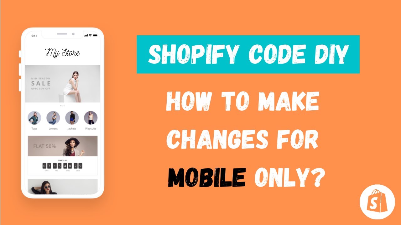 Shopify Code Editing: How to Make Changes for Mobile Only - YouTube