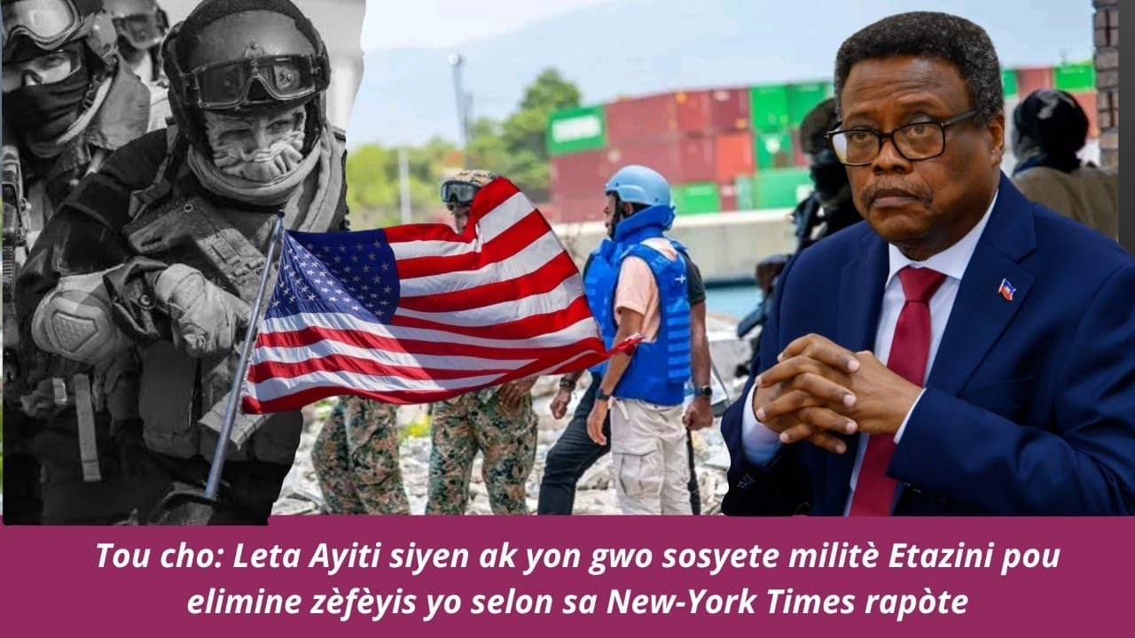 🔥Tou cho: Leta Ayiti🇭🇹 siyen ak yon gwo sosyete militè Etazini🇺🇸pou ...