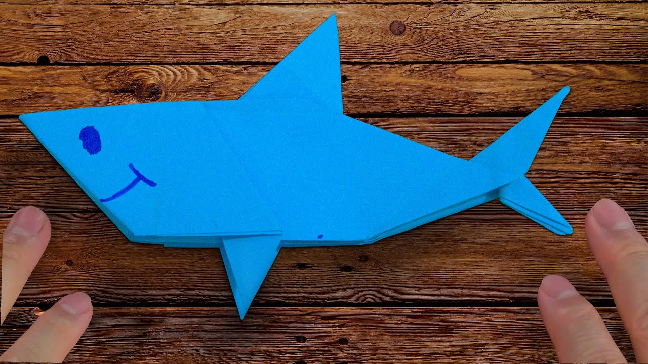 howe to make a Paper SHARK | paper shark easy tutorial - YouTube