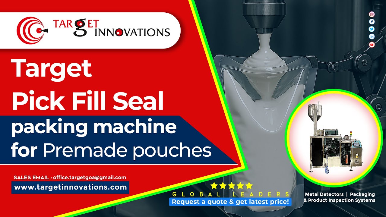 Target Standalone Pick Fill Seal packing machine for Premade pouches ...