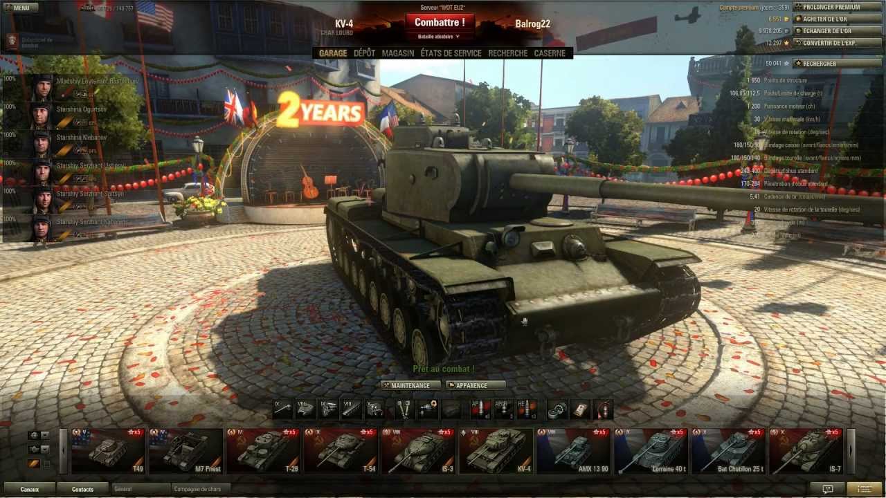 World of Tanks - KV-4 - Présentation et Gameplays Commentés - YouTube